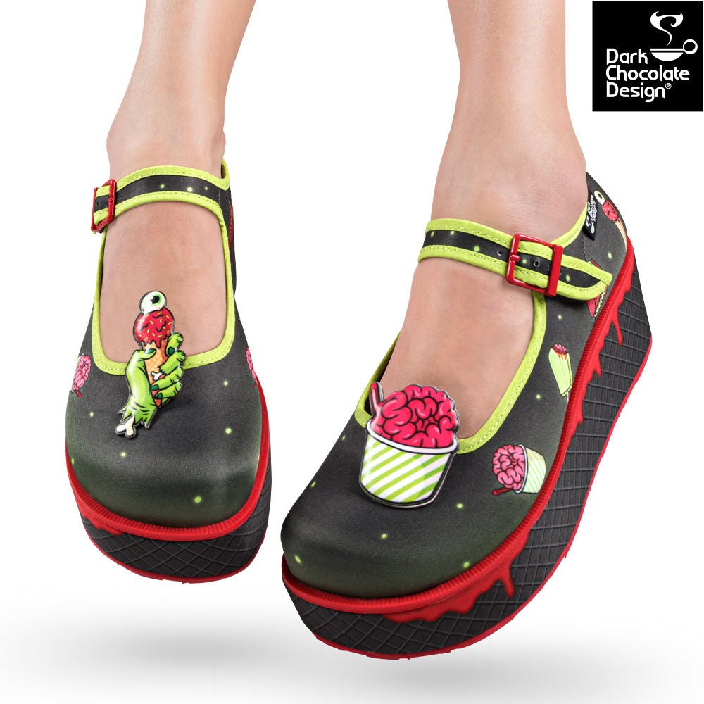 Chocolaticas® BRAIN FREEZE Women's Mary Jane Platform – Retro Eclectic