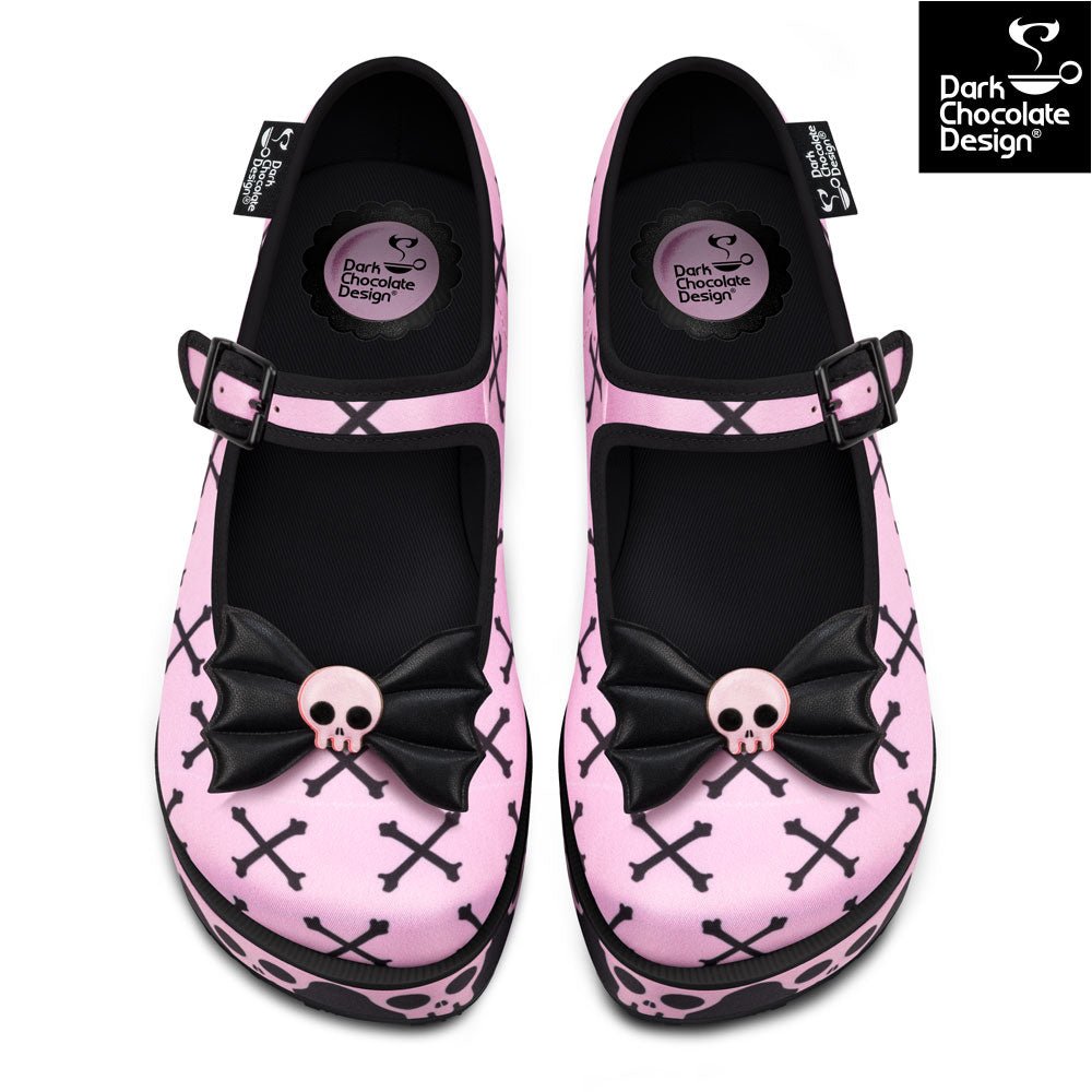Chocolaticas® PINK BONES Women's Mary Jane Platform – Retro Eclectic