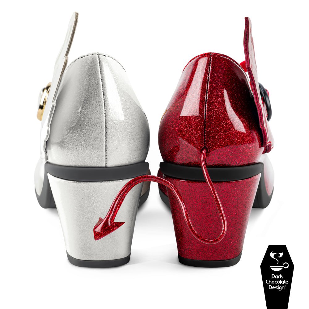 Chocolaticas® ANGEL & DEMON Mid Heel Women's Mary Jane Pump – Retro ...
