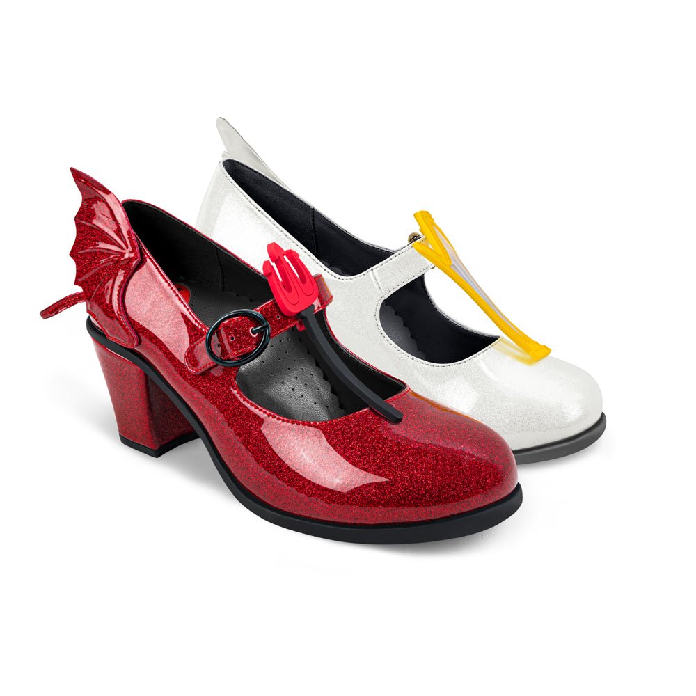 Chocolaticas® ANGEL & DEMON Mid Heel Women's Mary Jane Pump – Retro ...